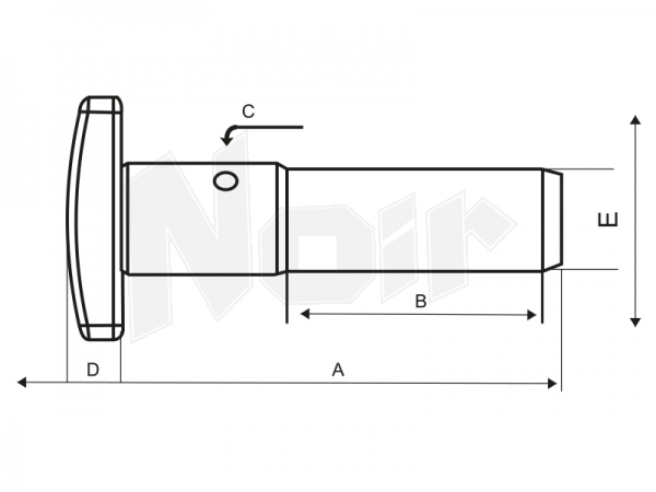 TRILEX REAR BOLT VOLVO TRILEX 659112613 - NOIR - Empower with NOIR